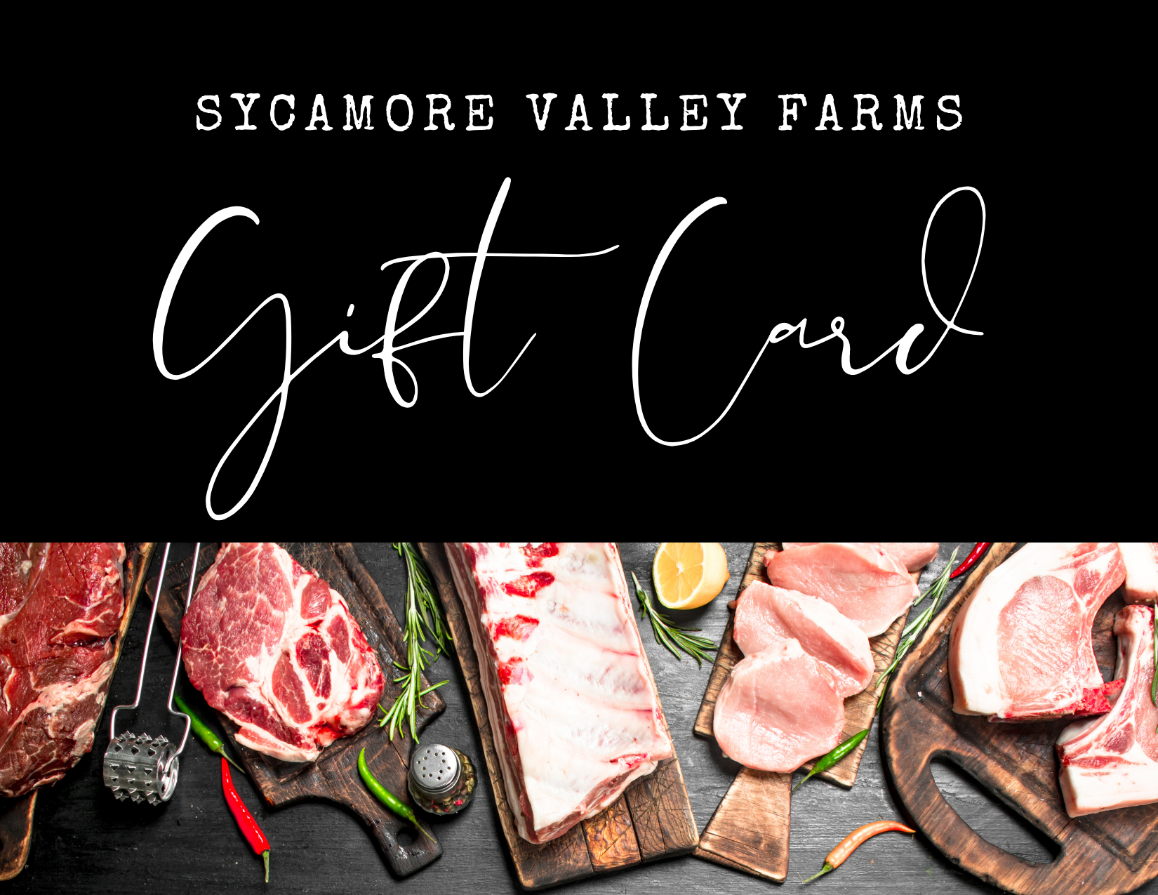 SVF Gift Card – Sycamore Valley Farms